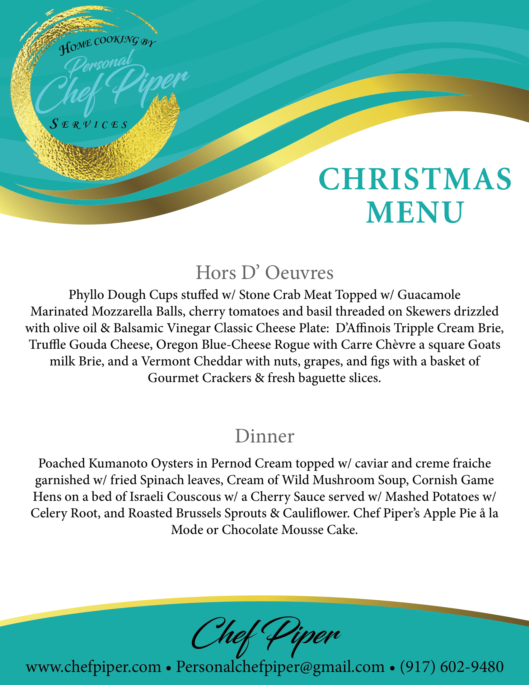 Home Cooking by Personal Chef Piper Services is a Personal Chef in ...