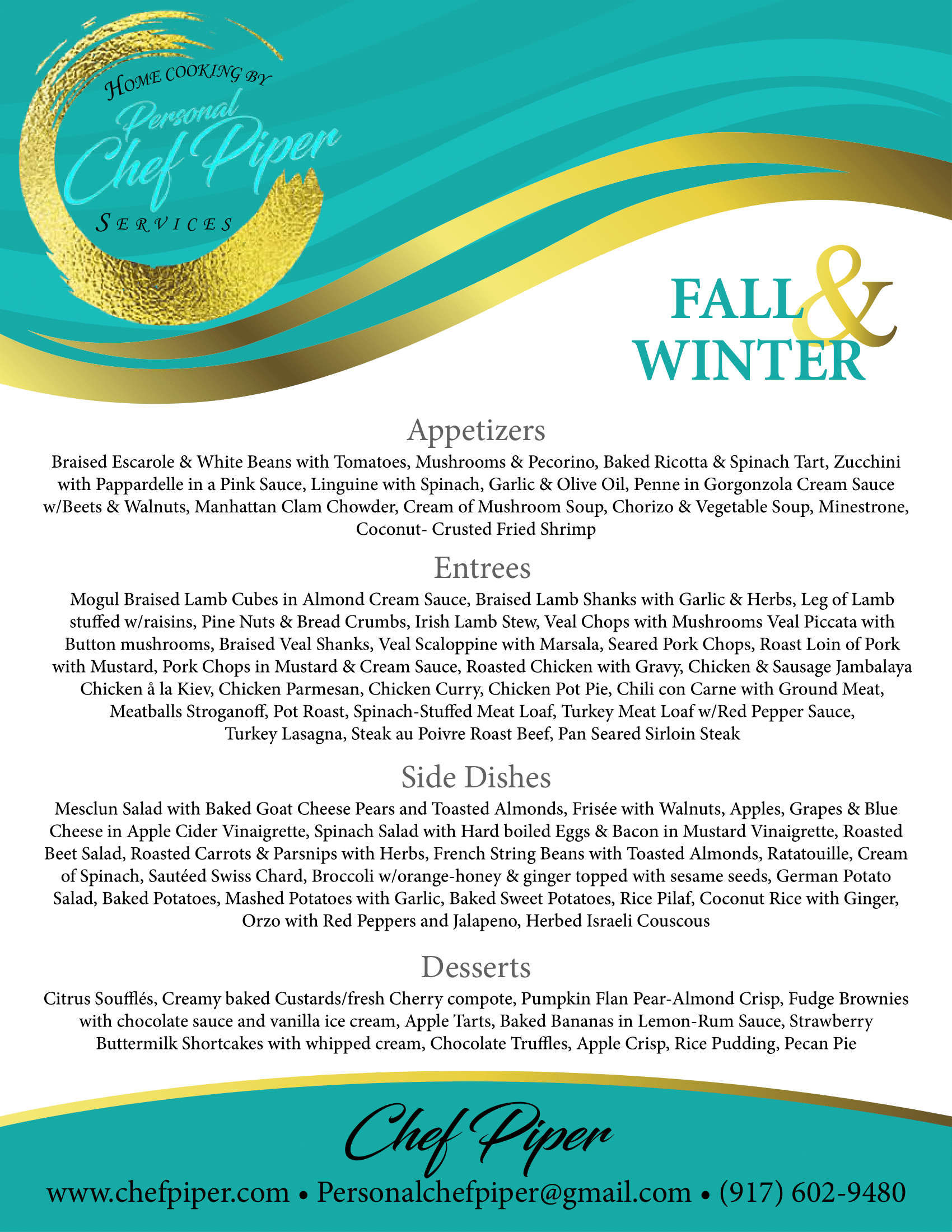 Home Cooking by Personal Chef Piper Services is a Personal Chef in ...