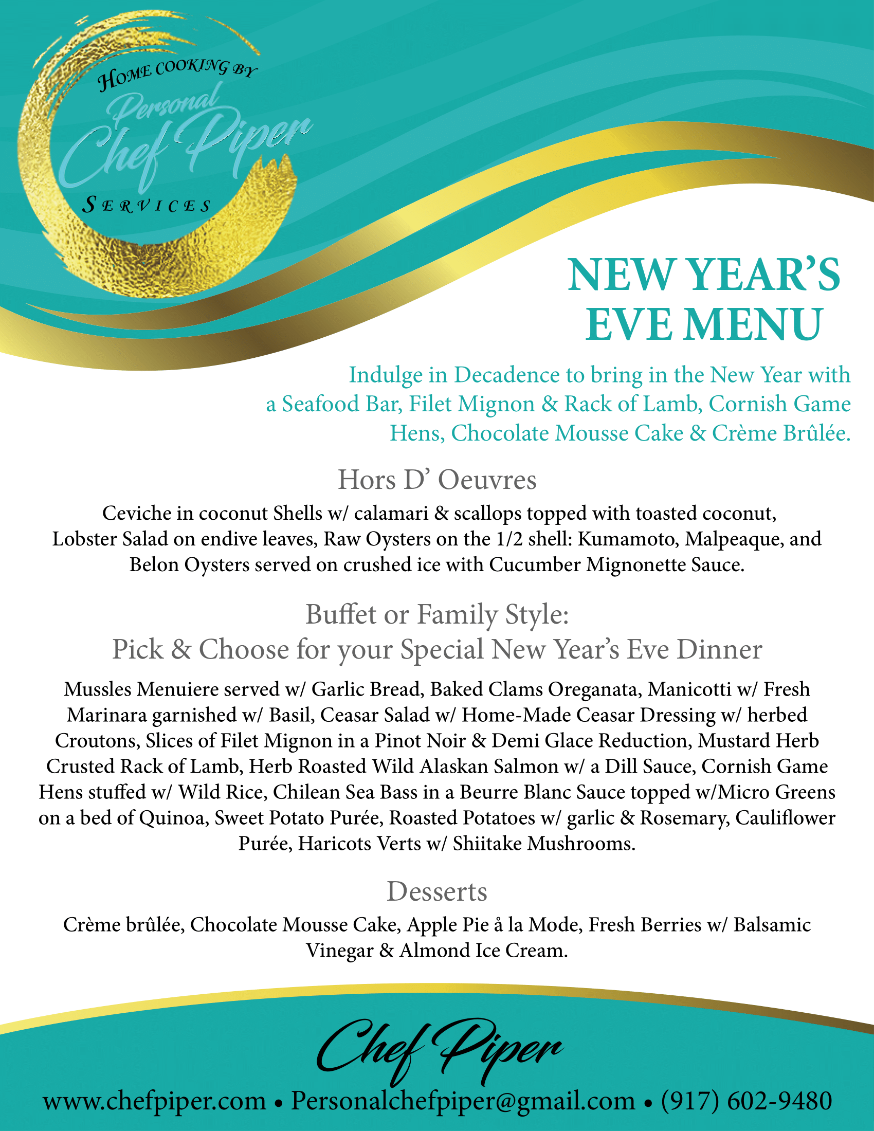 Home Cooking by Personal Chef Piper Services is a Personal Chef in ...